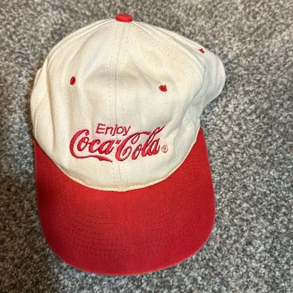 cokeacola | Accessories | Vintage 8s Coca Cola Script Canvas Snapback ...